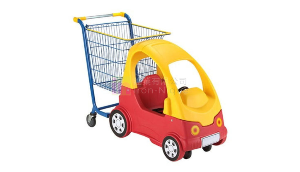 Shopping Trolley with Kids Car - Iron-Nique